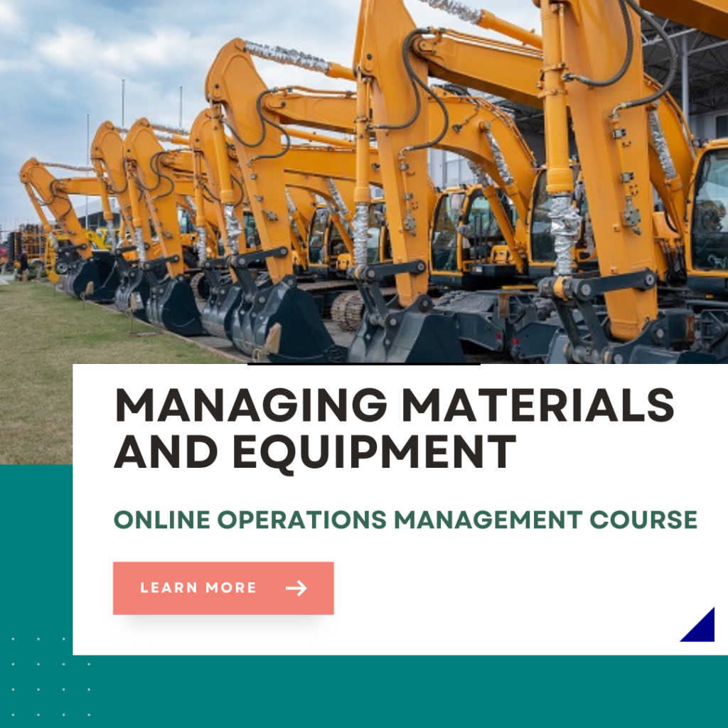 Managing Materials and Equipment - Global Management Academy